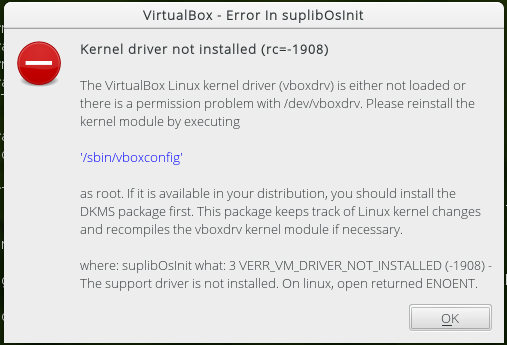 Solucionar error de kernel VirtualBox en Fedora 23 ~ LiNuXiToS
