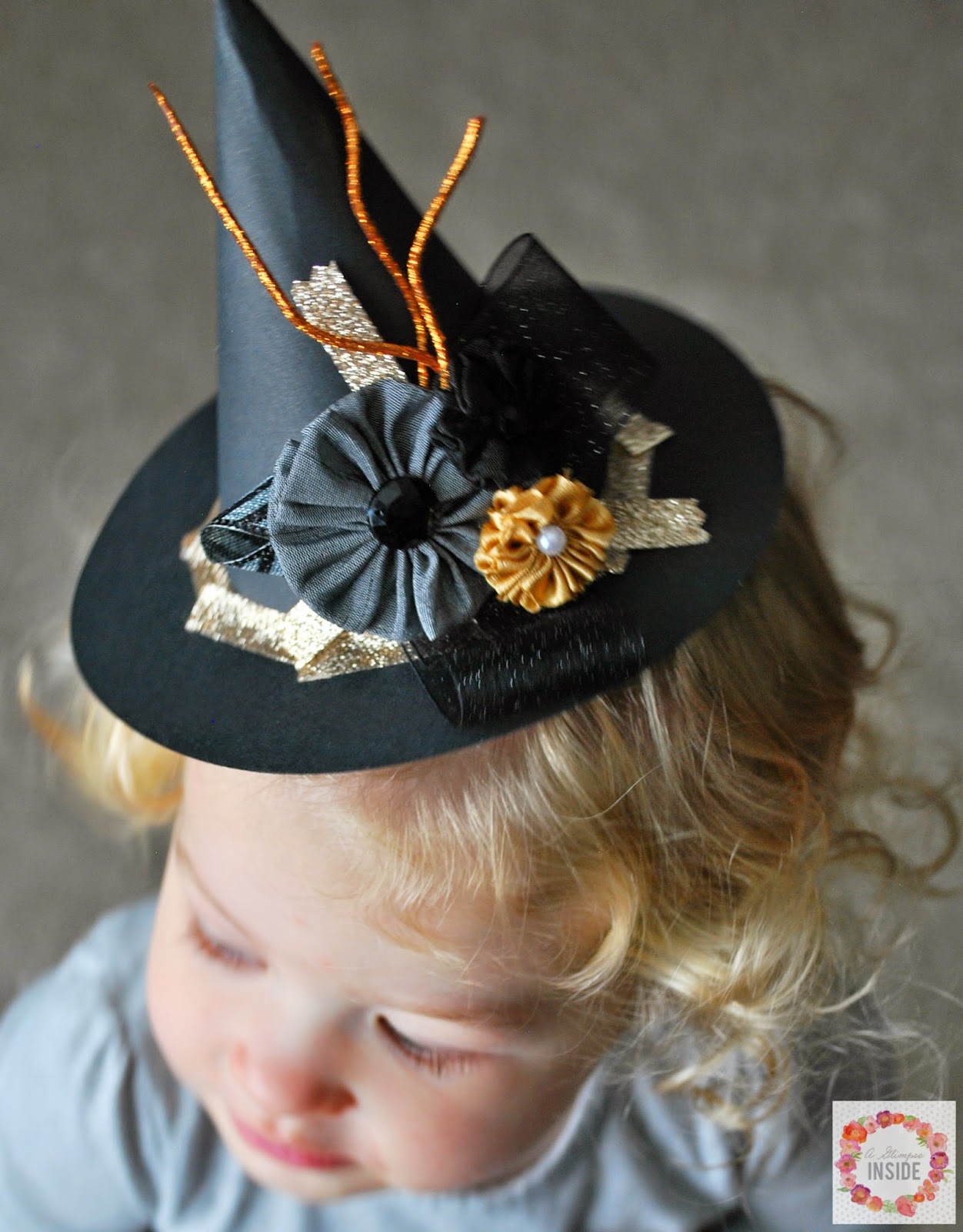 (30 crafty days of halloween) witch hat fascinator - See Vanessa Craft