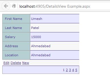 How to CRUD in DetailsView in Asp.Net - D365 F&O Solutions