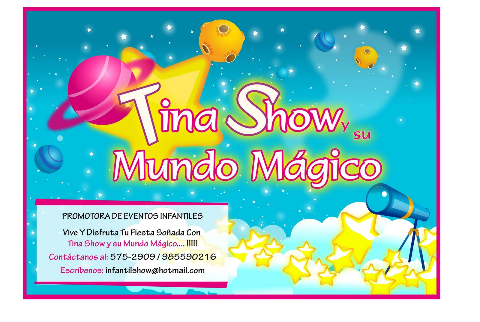 Haz tu sueño realidad con tu Fiesta Soñada:: Elige tu show!!!Ya es hora!!!