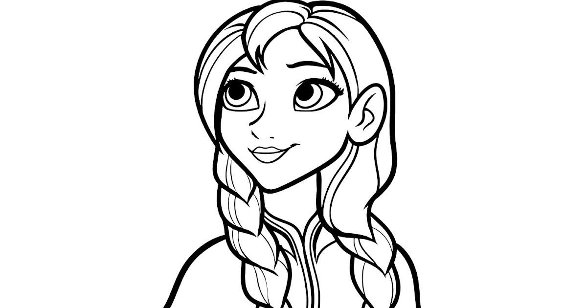 free videos for kids: Princess Anna of Arendelle Coloring Page