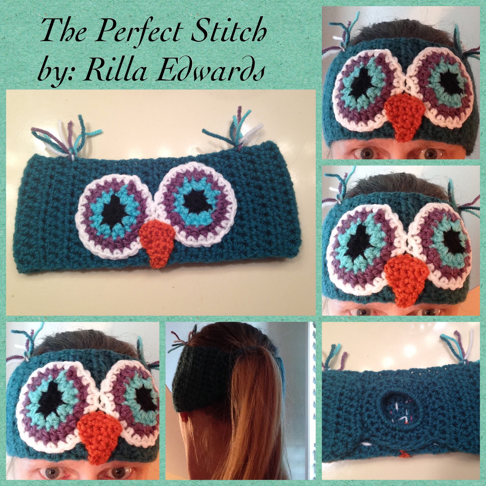 The Perfect Stitch...: Owl Ponytail Earwarmer/Headband...