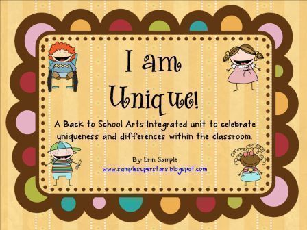 Sample's Superstars: I am Unique! Back to School Unit