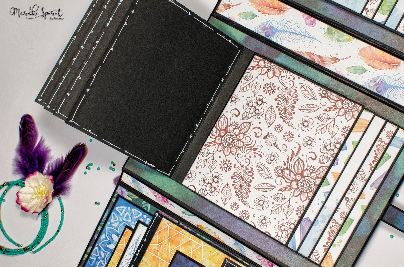 Mini Album Makers Challenge: Hippie Soul Gatefold Mini Album Tutorial ...