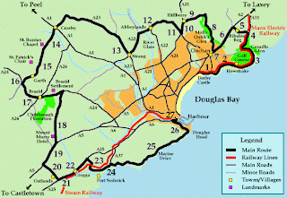 Map of Douglas, Isle of Man