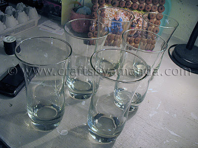 Crystal Enamel Drinking Glasses - Crafts by Amanda