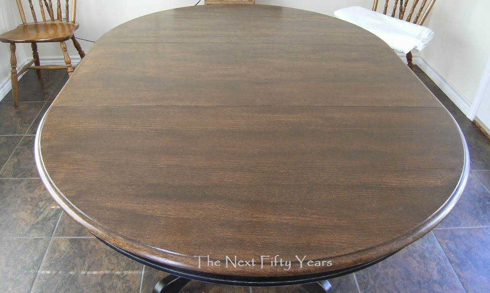 The Next Fifty Years: Faux Finished Table Top