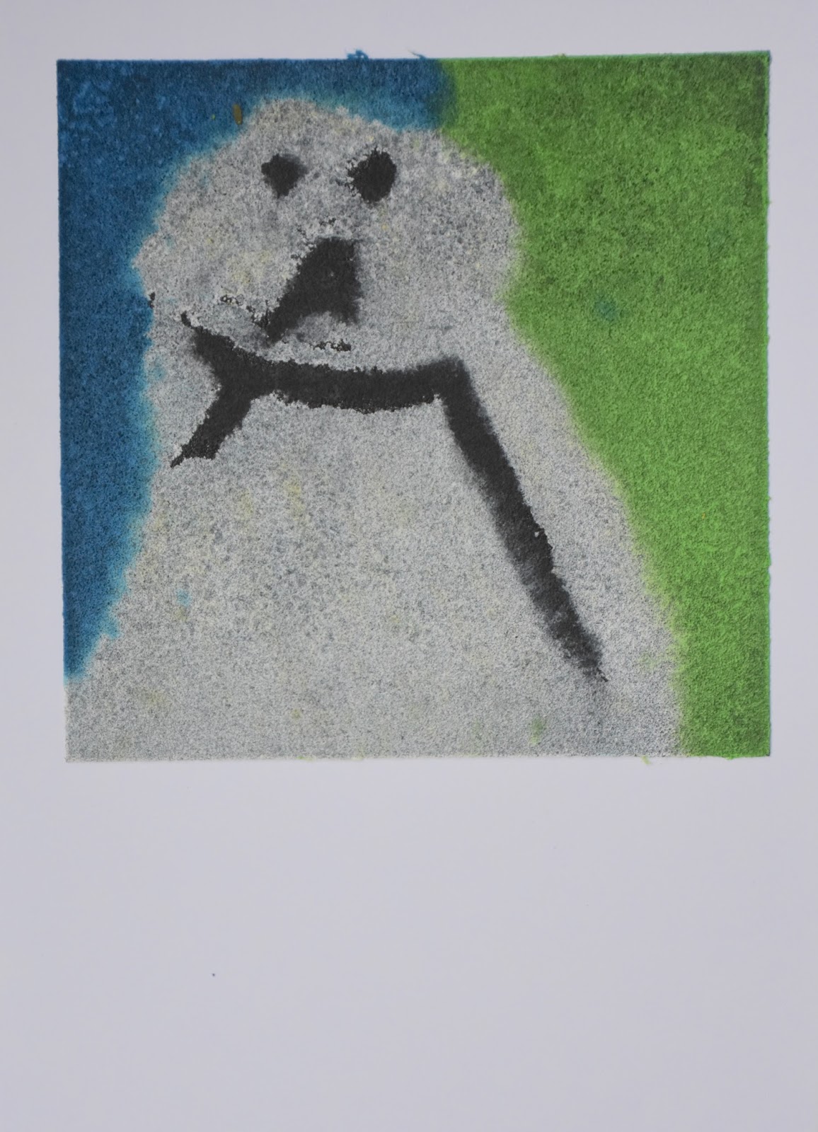 Doodlebug Dabblings: sand paper prints