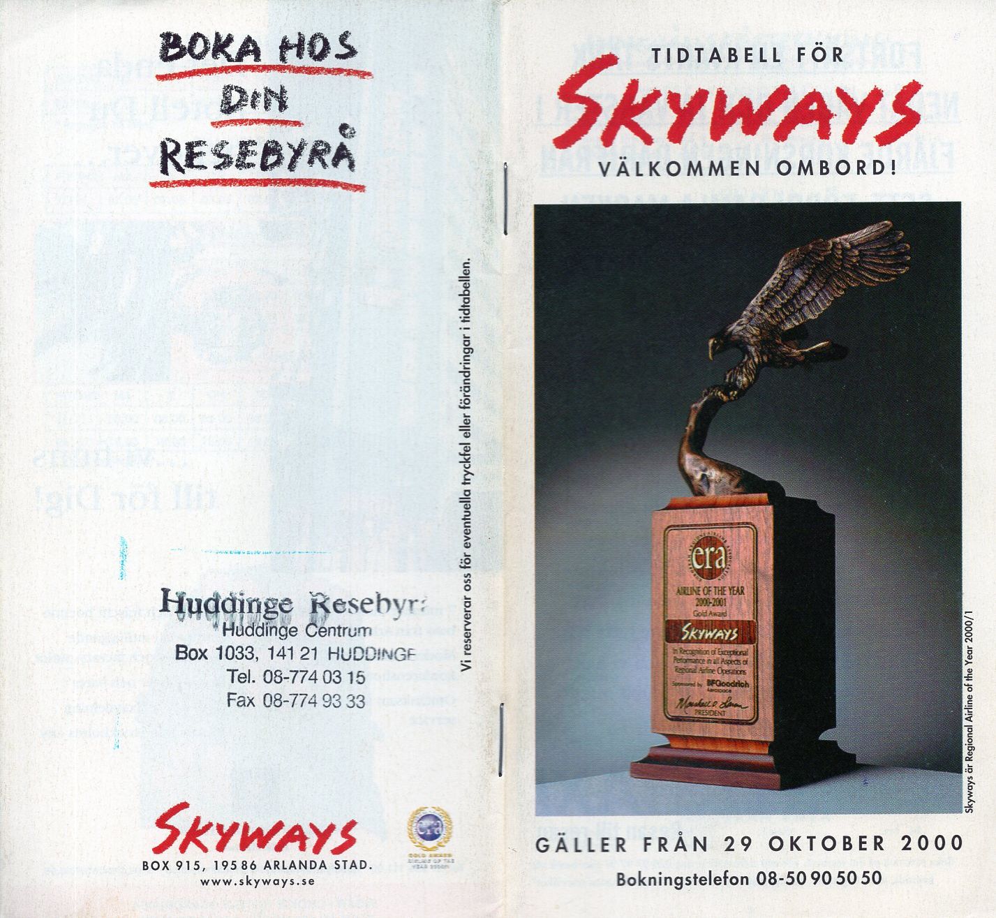 Airline memorabilia: Skyways (2000)