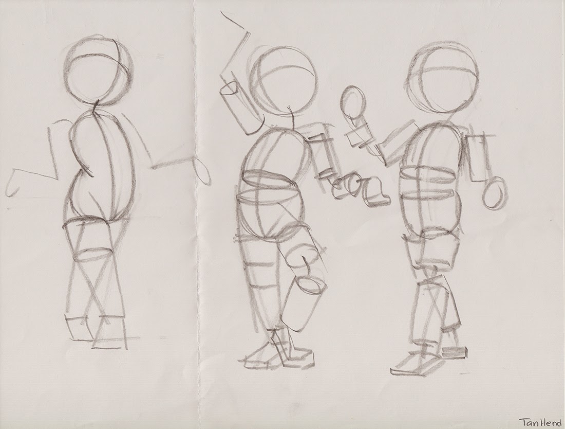 Draw Speak: More Cylinder People