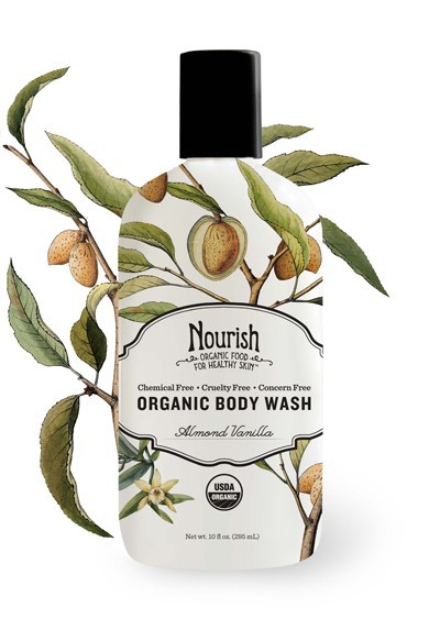 Nourish Almond Vanilla Body Wash - Naturalla Beauty