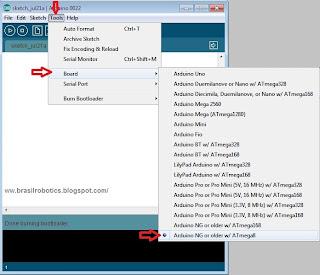 Brasilrobotics: Como gravar o Bootloader no Atmega do Arduino