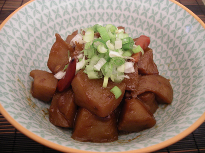 Japanese fusion recipes: Japanese recipe:Simmered konjac with sweet ...