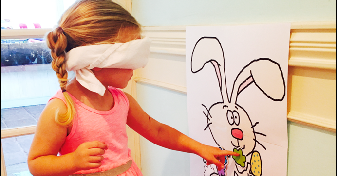 Printable Easter Game "Pin The Tail On The Bunny" - Parties and Patterns