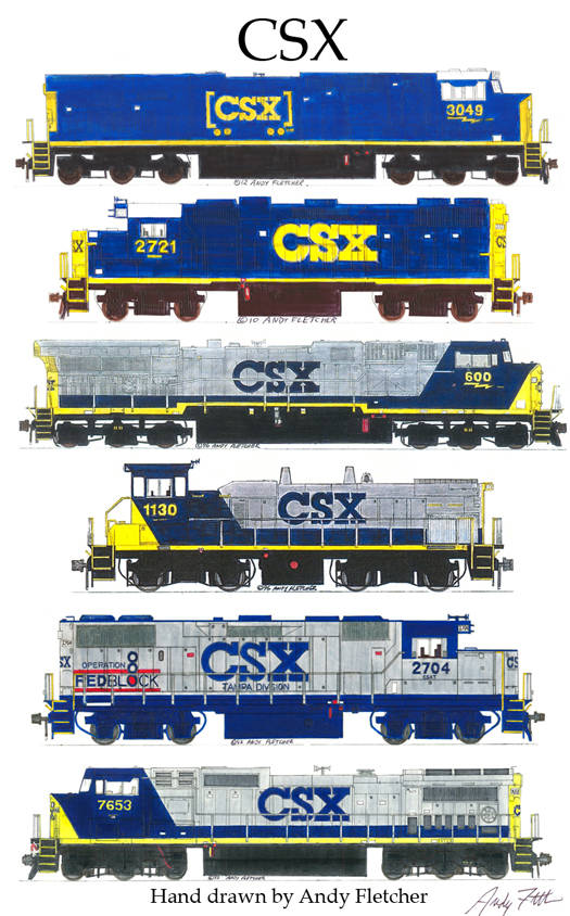 Andy Fletcher Blog-: Watching CSX While Visiting My Dad in 2009