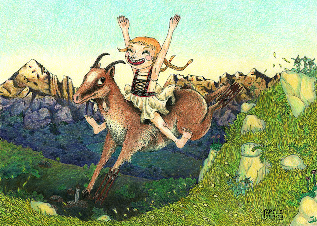 La Forêt d'Amélie: Le Dahu et la fillette