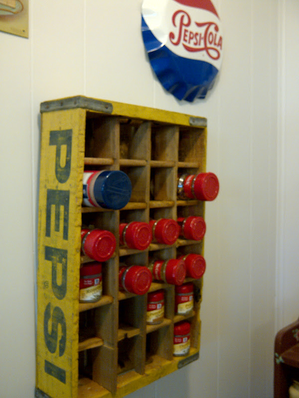 USASillyYaks: Vintage Pop Crate Turned Cute Spice Rack