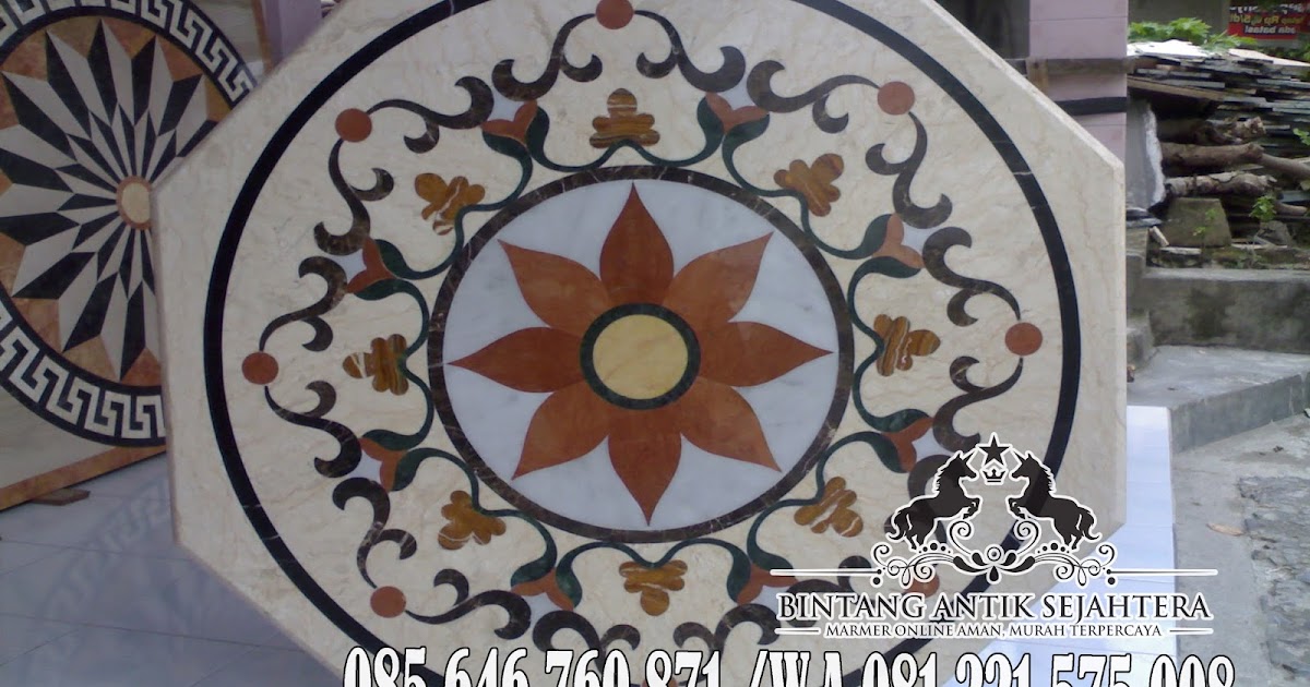 Jual Lantai Border Inlay, Border Inlay - Sentral kerajinan marmer