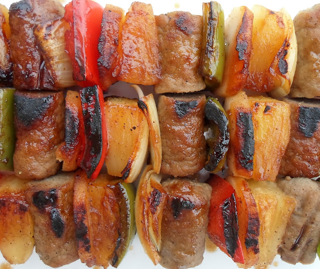 Happier Than A Pig In Mud: Polynesian Kabobs with Turkey Breakfast ...