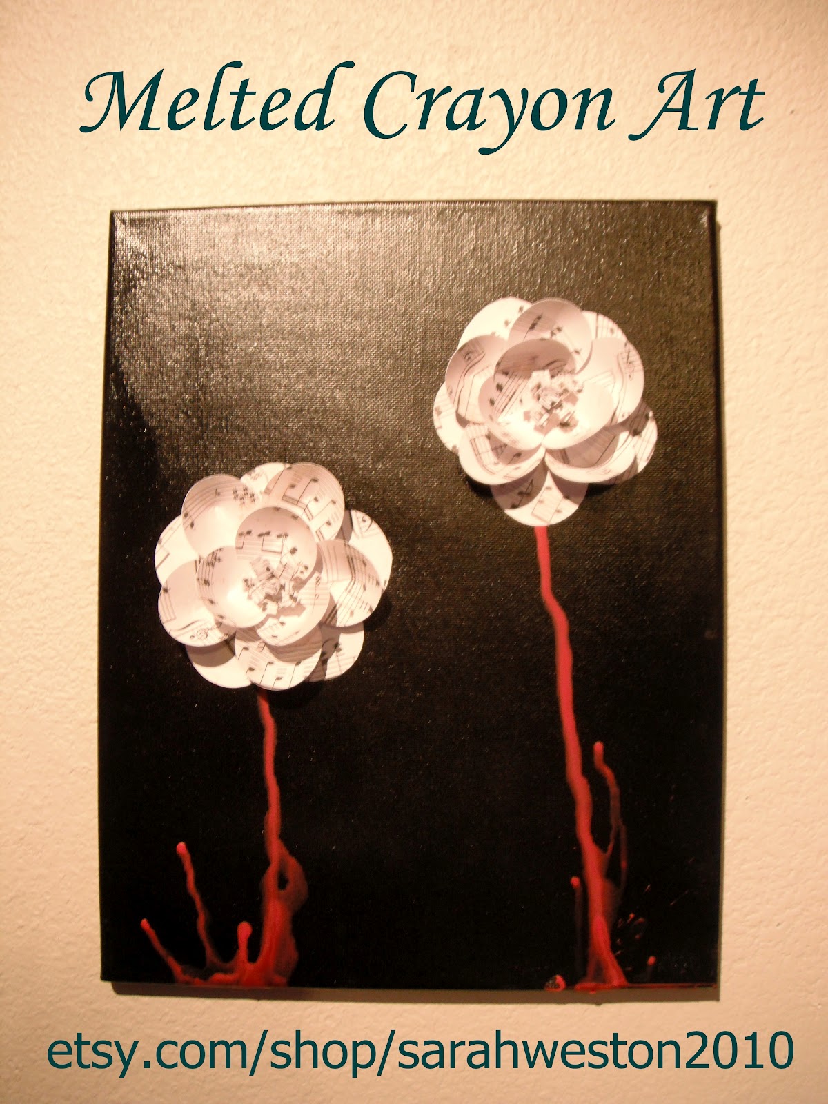 BearCake Creations: Flower Crayon Art