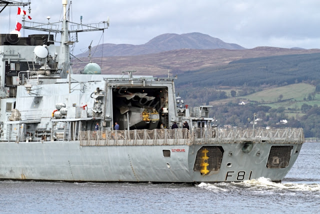 Dougie Coull Photography: HMS Sutherland Departs the Clyde