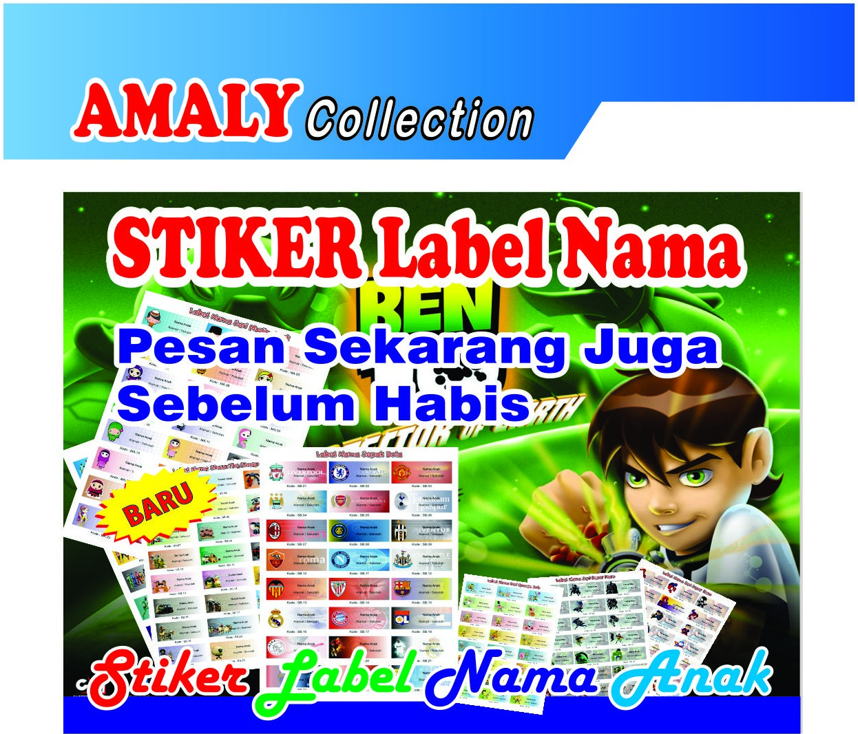 PERCETAKAN SOLO: STIKER LABEL NAMA