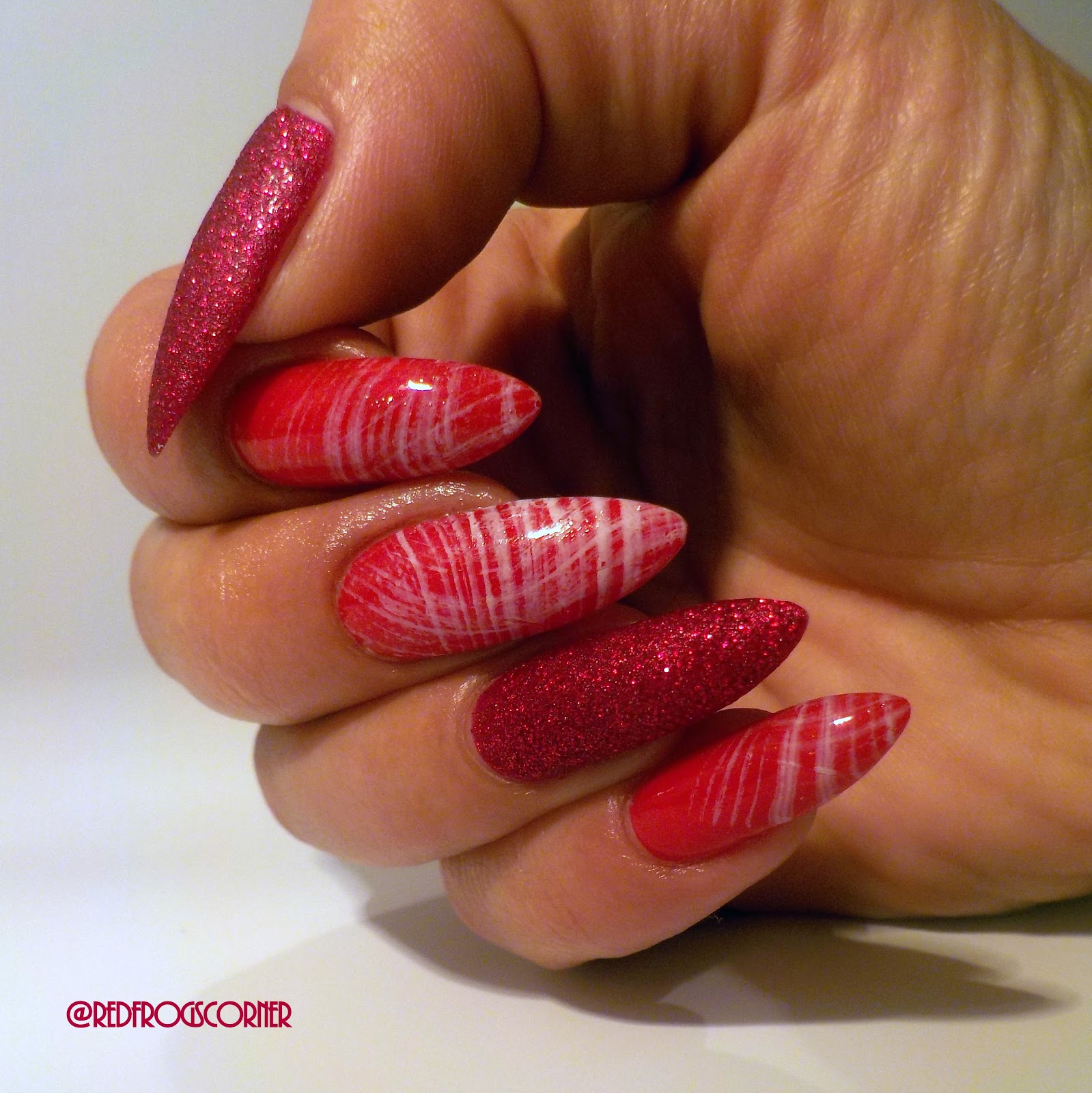 Red polish or bad polish?: Red and white inspiration