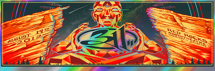 INSIDE THE ROCK POSTER FRAME BLOG: Munk One 311 Red Rocks and Irvine ...