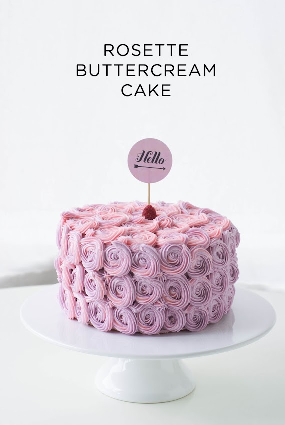 Rose Buttercream Cake Tutorial for Poppytalk! - Coco Cake Land