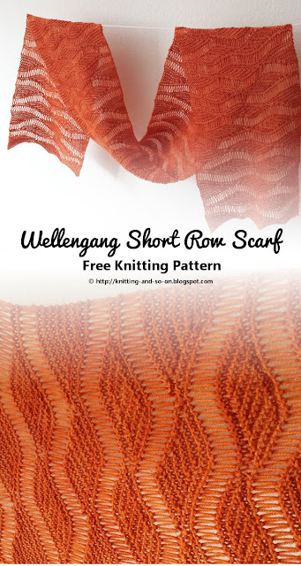 Knitting and so on: Wellengang Short Row Scarf