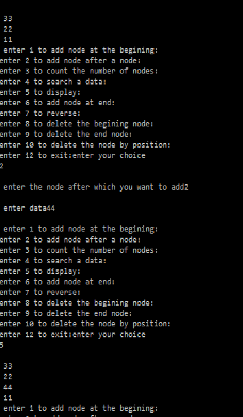 CODING BCA.: BASIC FUNCTIONS OF SINGLY LINK LIST.