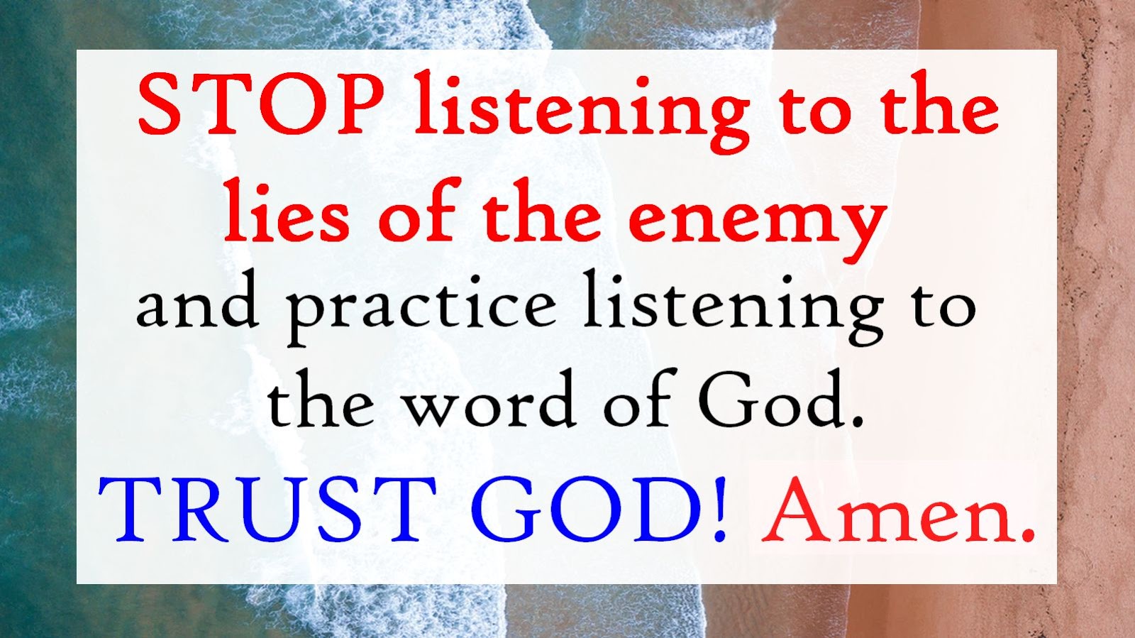 Trust God, in his timing and in every good plan He has for us! Amen.