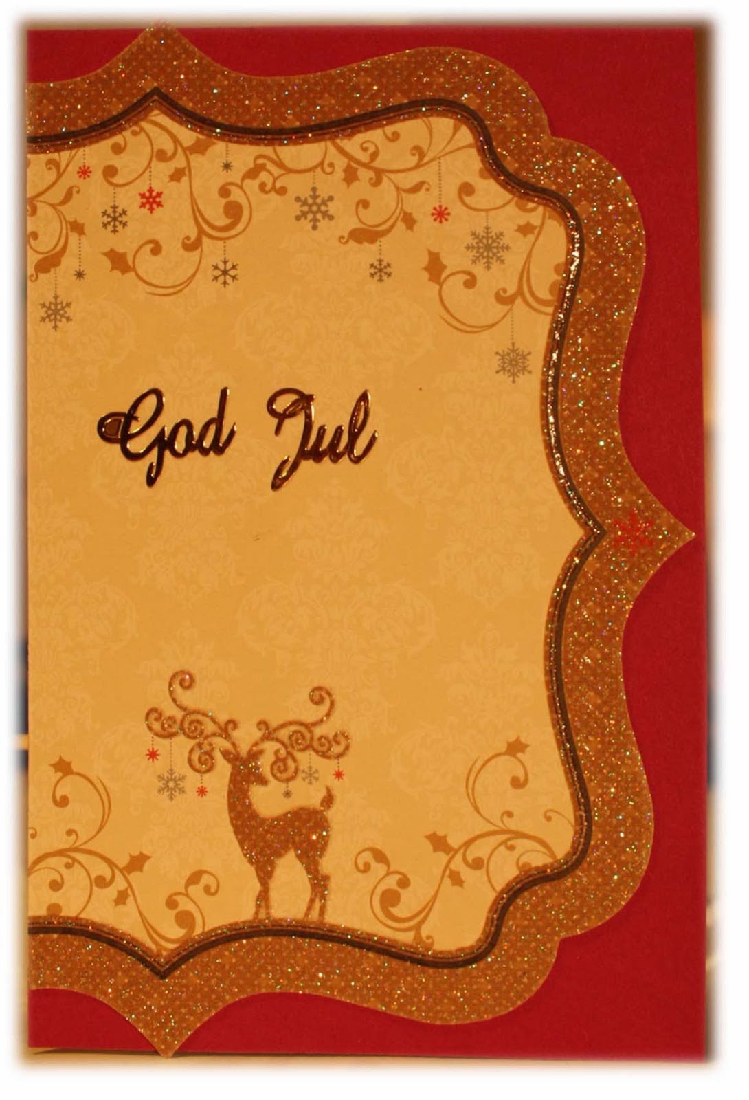 Söta drömmar: DIY: Julkort med renmotiv