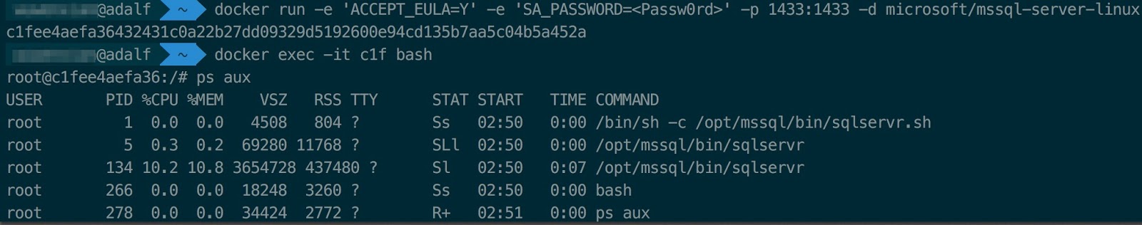 adalf的小技巧: [Docker]測試SQL Server Agent on Linux