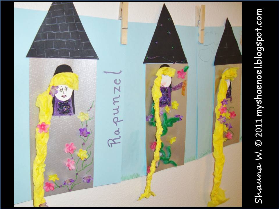 Learn and Grow Designs Website: Rapunzel Children's Art Craft and ...