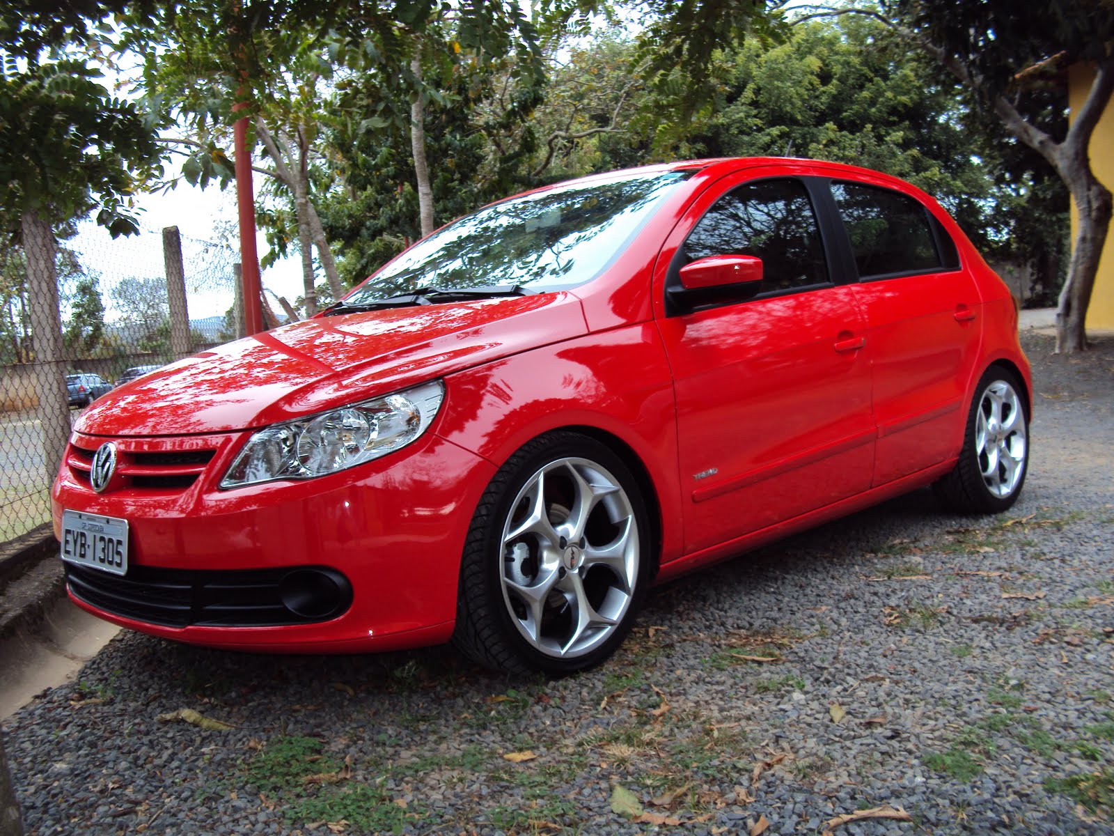 GOL G5 ARO 17: Gol G5 2012 Vermelho Rebaixado
