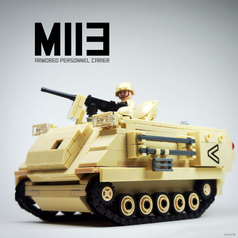 RED6: Construction Bricks American M113 Armored Personnel Carrier