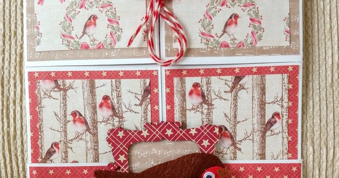 A Passion For Cards: Little Red Robin 2 tiered gate fold card tutorial