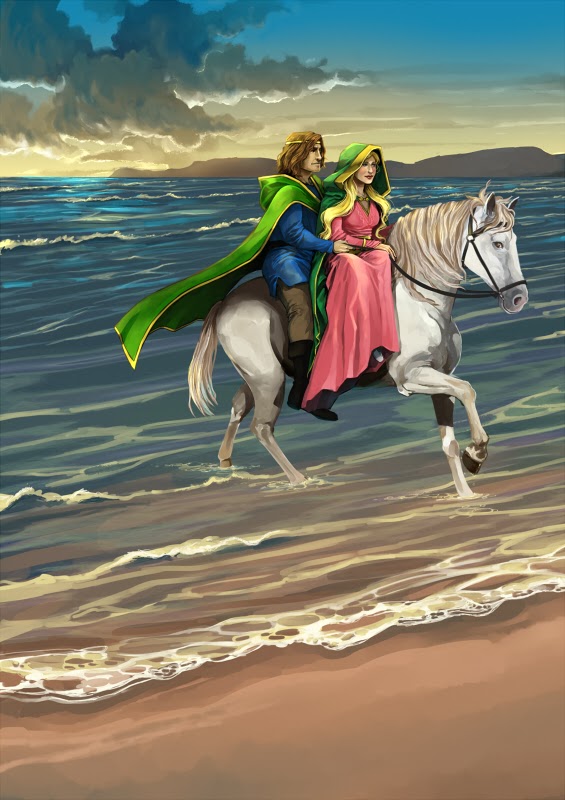 J. Doherty Artwork: Irish Folklore - Niamh and Óisín