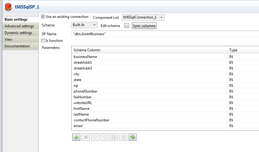 Calling a Stored Procedure from Talend Open Studio