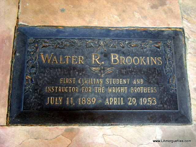 Los Angeles Morgue Files: Aviator Walter Brookins 1953 Valhalla Cemetery