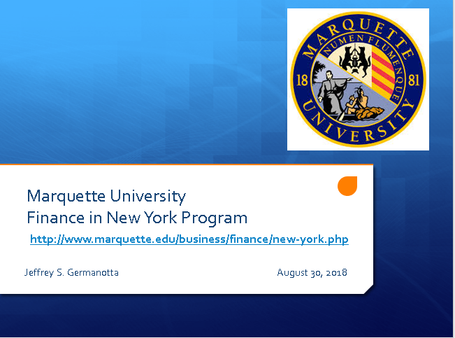 Marquette AIM Program Blog: August 2018