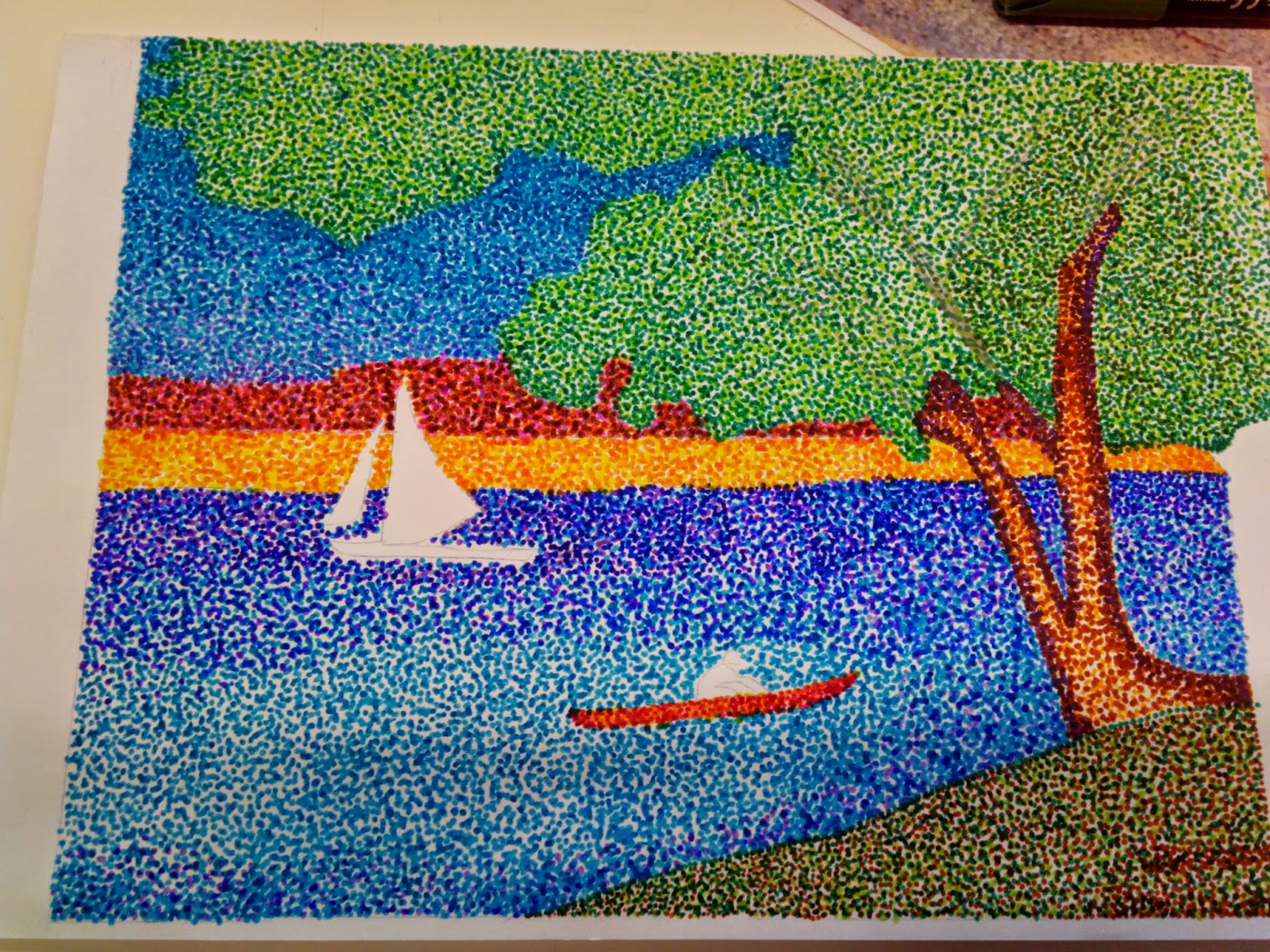 Tutorial para iniciarse en el puntillismo Tutoriales arte de Totenart