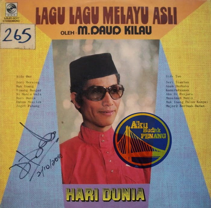 M.Daud Kilau - Lagu Lagu Melayu Asli [1978] | Arkib Budak Penang ...