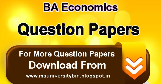 MS University BA Economics Second Semester Syllabus Download Here ms-university-ba-economics-second-semester-syllabus-download-here