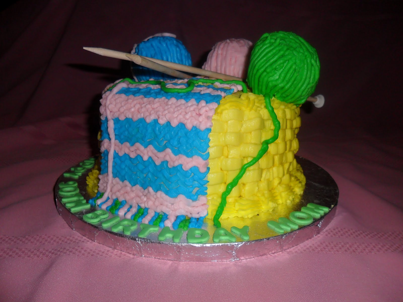 Larry the Cake Guy: Knitting Cake