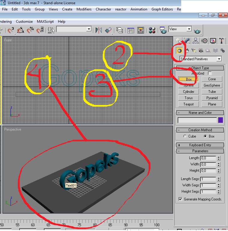 GBC Give Information: Make Shadow Efek with 3ds MAX