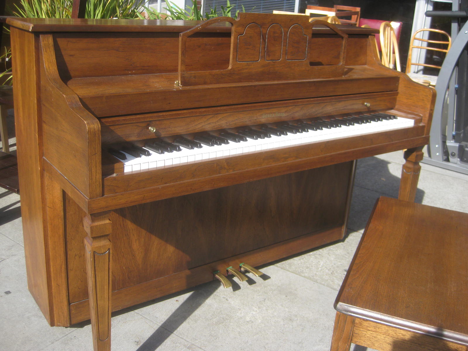 UHURU FURNITURE & COLLECTIBLES: SOLD - Vose & Sons Console Piano - $375