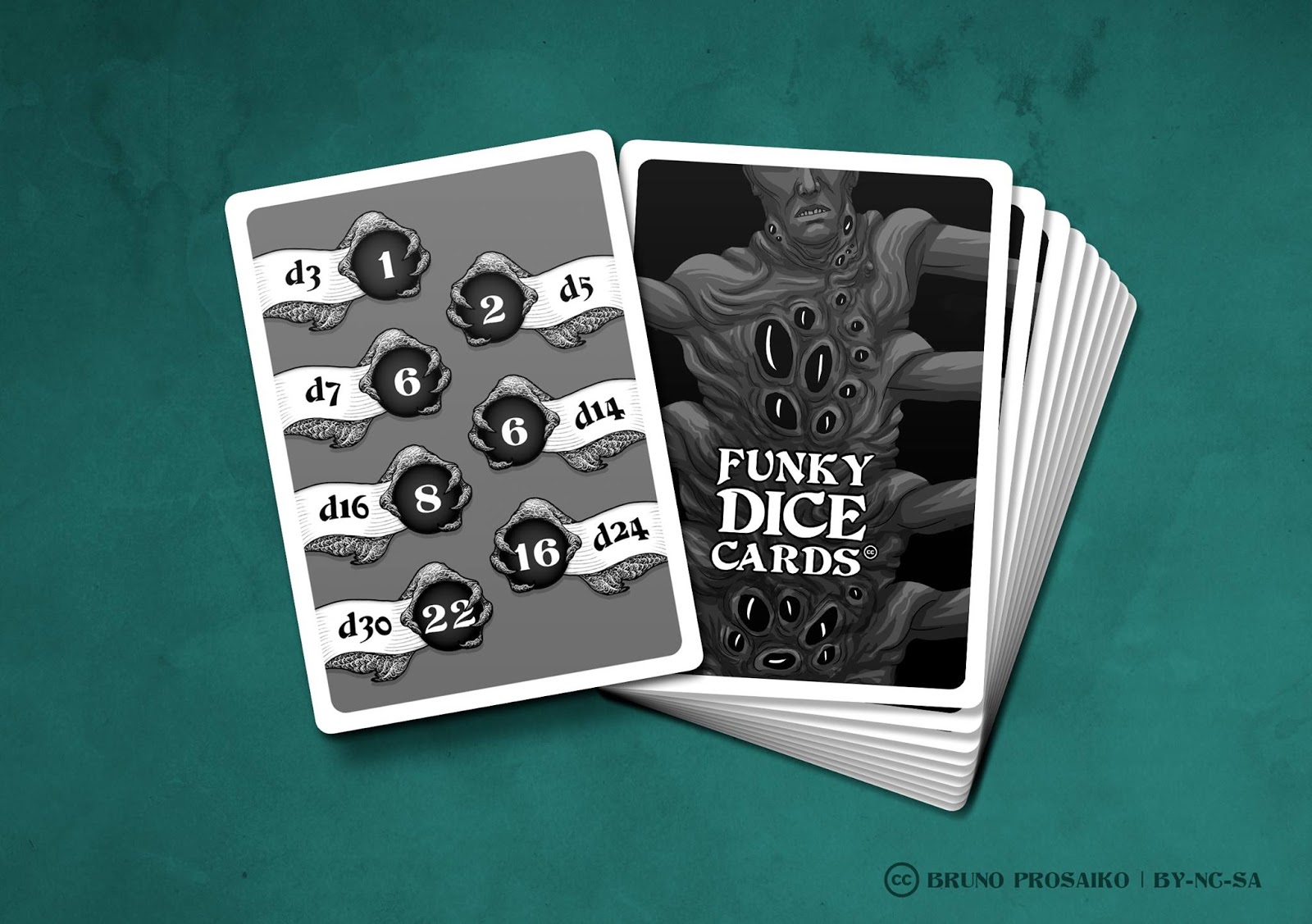 Dungeon Compendium: Funky Dice Cards