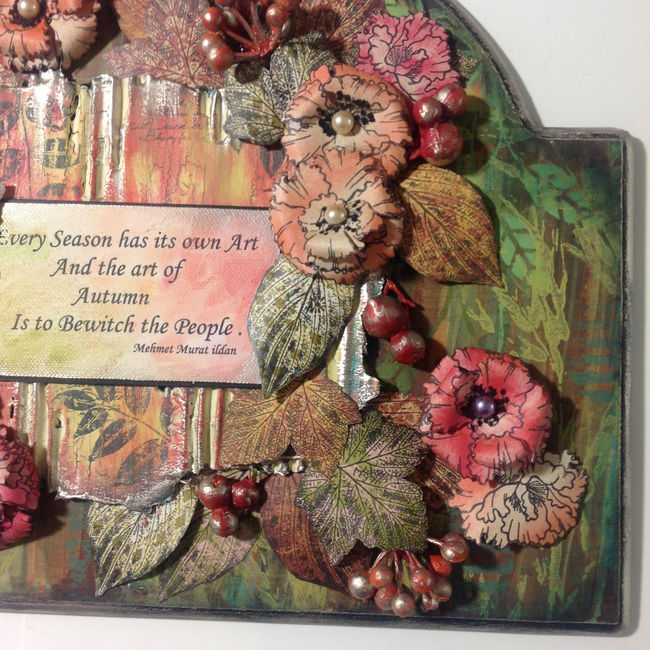 PaperArtsy: 2016 #18 Autumn Plaque {by Liz Borer}